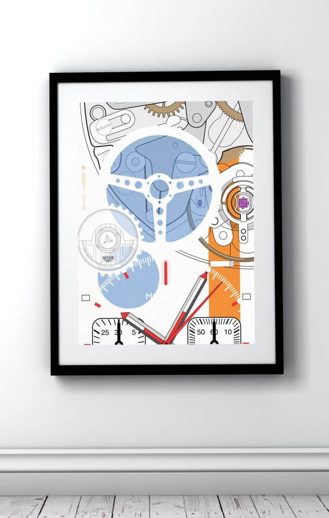 TAG Heuer Monaco No 2 Art print | uchi clothing