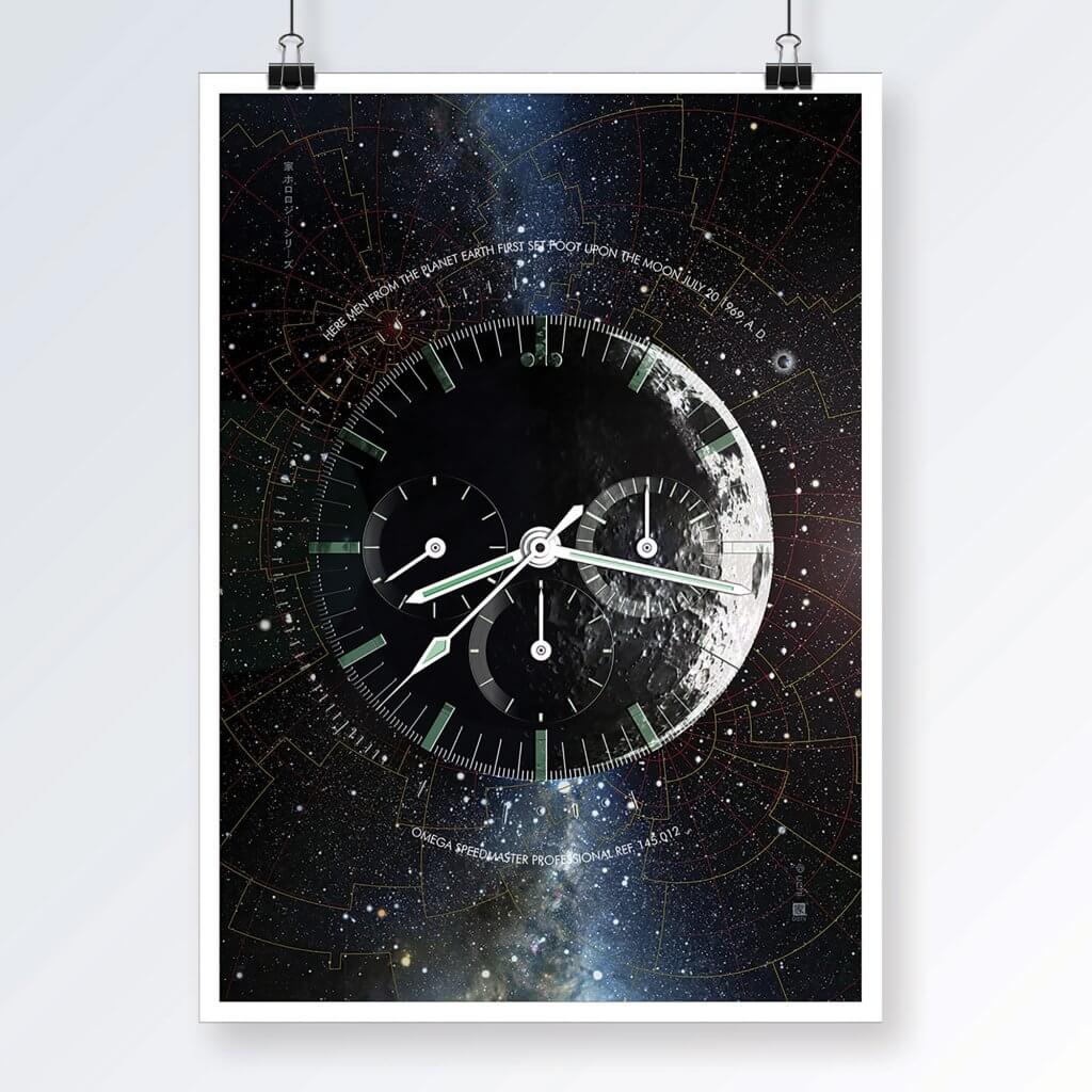 Omega Speedmaster Professional Apollo XI Moon landing Horology Print ...