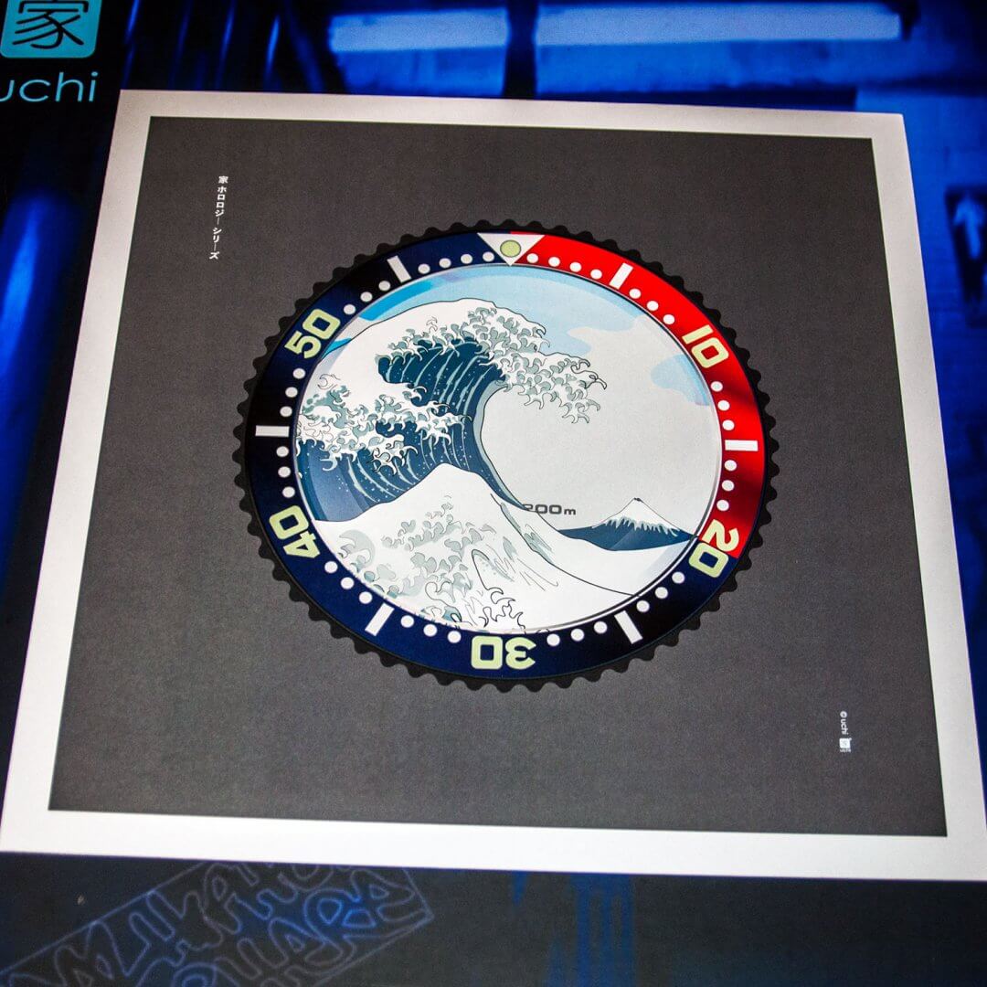 SEIKO SKX Mod – The Great Wave off Kanagawa art print | uchi clothing