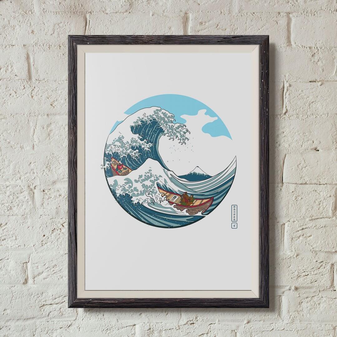 The Great Wave off Kanagawa Art print | uchi clothing