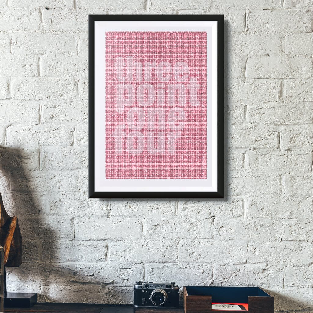 Three Point One Four – Art Print | uchi clothing