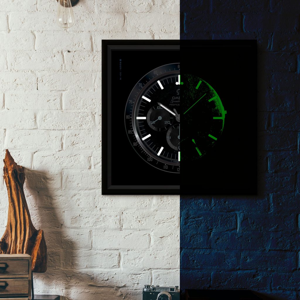 Glow in the dark Moonwatch Horology Print | uchi clothing